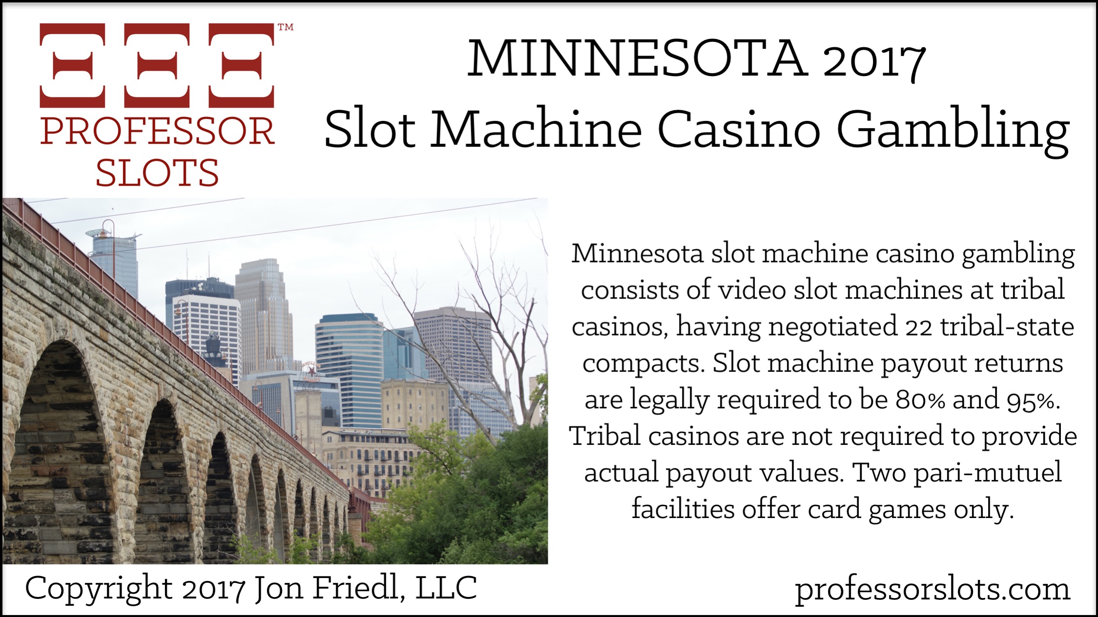 Minnesota Slot Machine Casino Gambling 2017 | Professor Slots