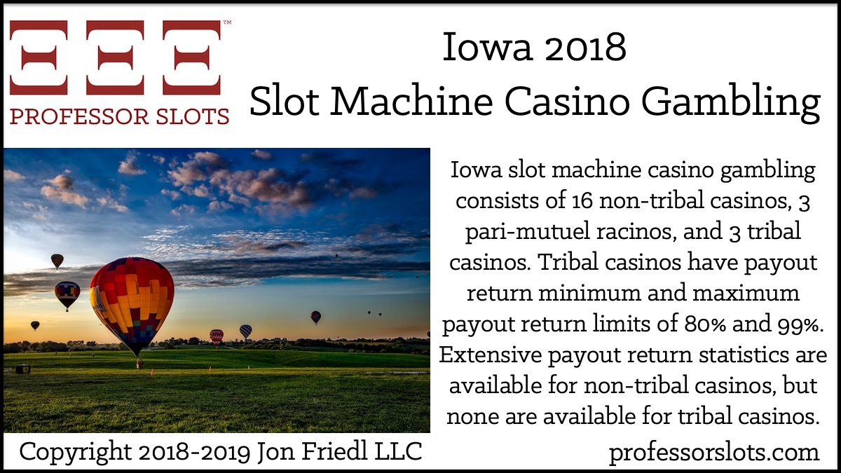 Iowa Slot Machine Casino Gambling in 2018 | Professor Slots